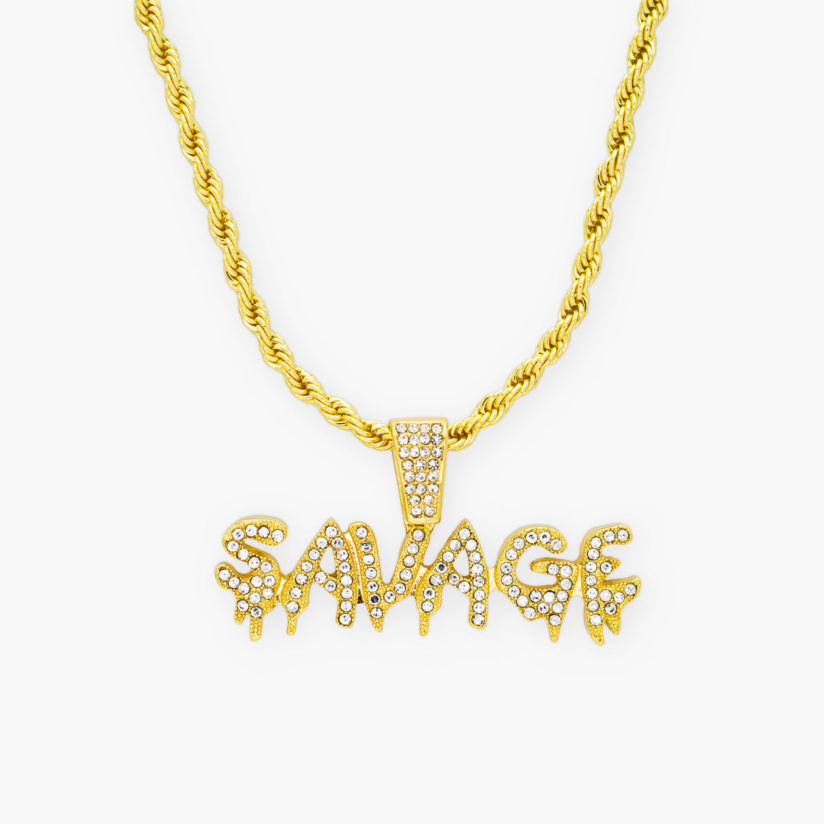 FREE | ICED SAVAGE ROPE CHAIN - 18K GOLD – iceeshinee